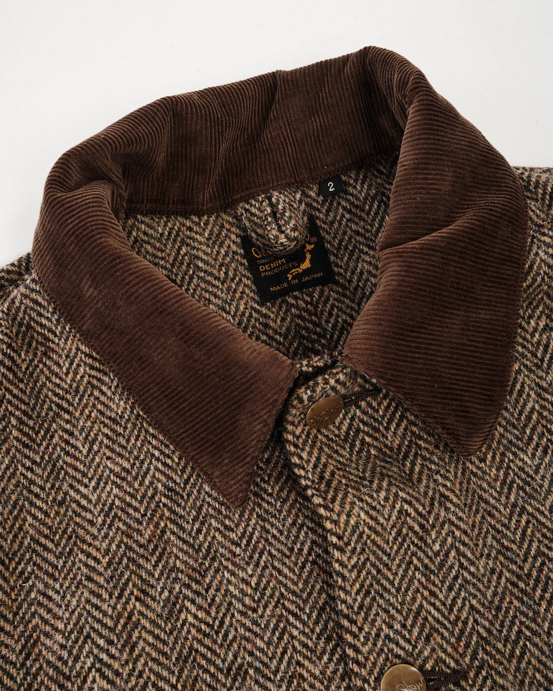 orSlow | HARRIS TWEED RELAX FIT COVERALL KHAKI | Meadow